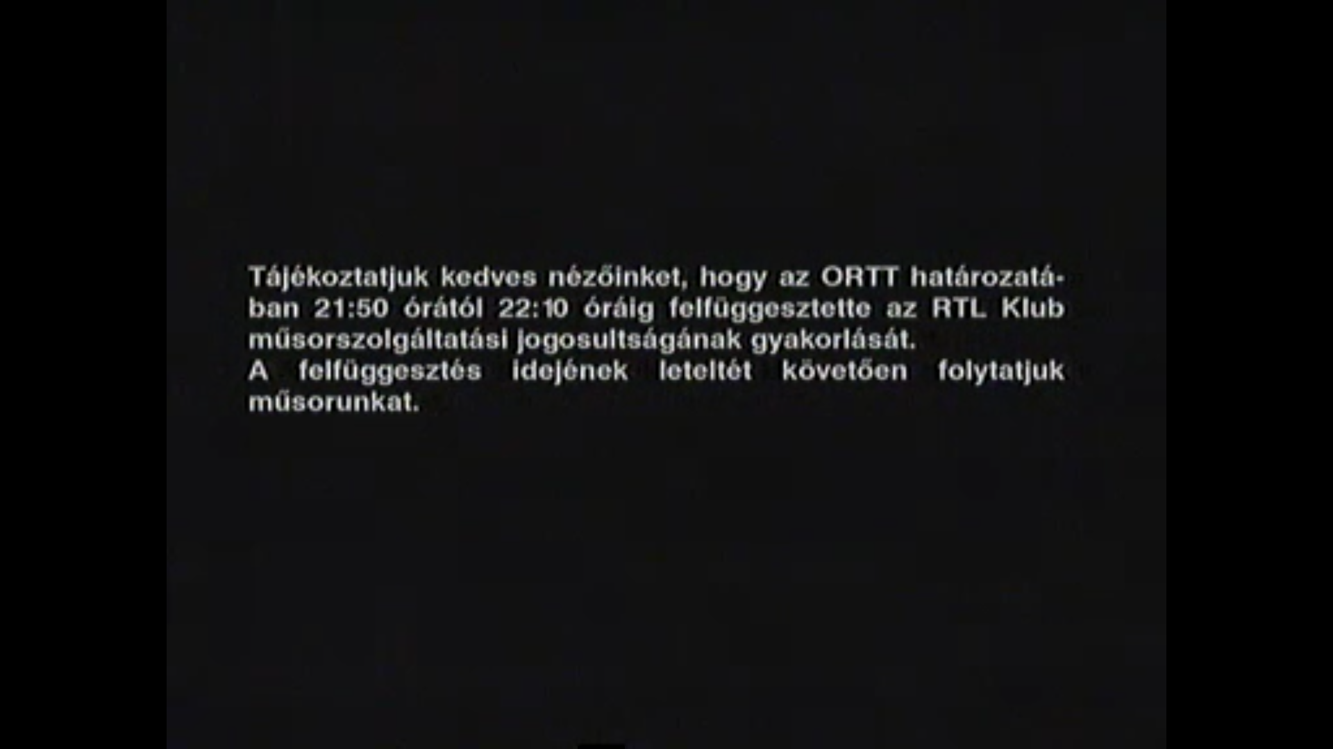 ORTT felfüggesztés (2009.07.02.) | 21:50, 2000s, 2009, ortt - Videa