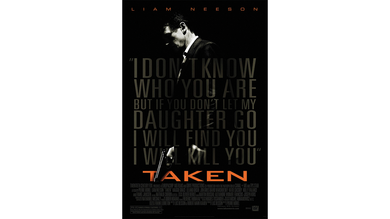 TAKEN (2008) VO, famke janssen, liam neeson maggie grace, luc besson ...