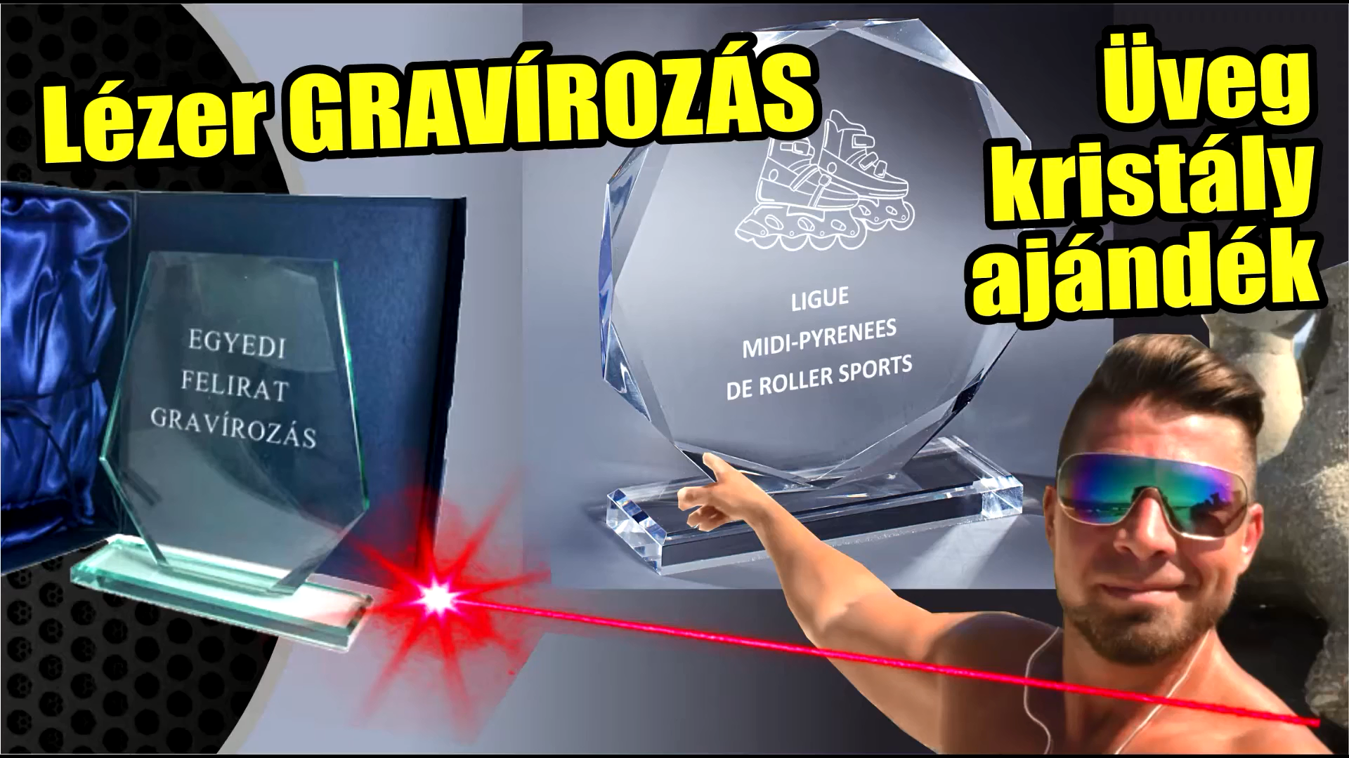 Laser Engrave 2D Crystal Glass, 2d, 45., ajándékbolt - Videa