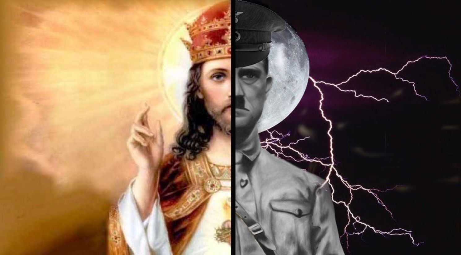 Jesus Christ ~N~ Adolf Hitler, adolf hitler, christianity, god's ...