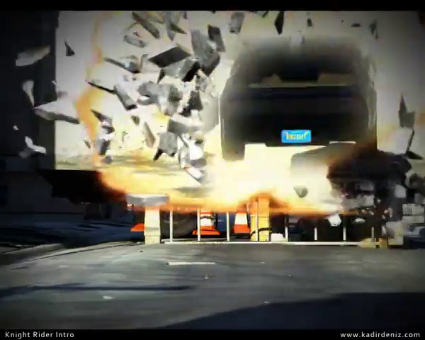 Knight Rider Intro 3D, 3d animation, intro, kadir deniz - Videa