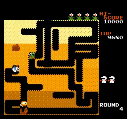 Dig Dug játékmenet (gameplay), 8, bit, dig dug - Videa
