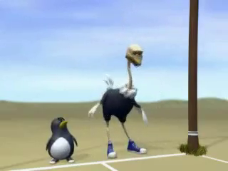 Strucc vs pingvin, futás, gyurma, mese - Videa