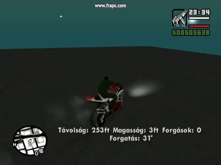 GTA San Andreas Stunt Video, bike, fraps, gta - Videa