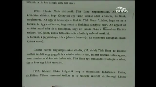 TOTH ILONA DOKUMENTUMFILM DUNA TV, film/animáció - Videa