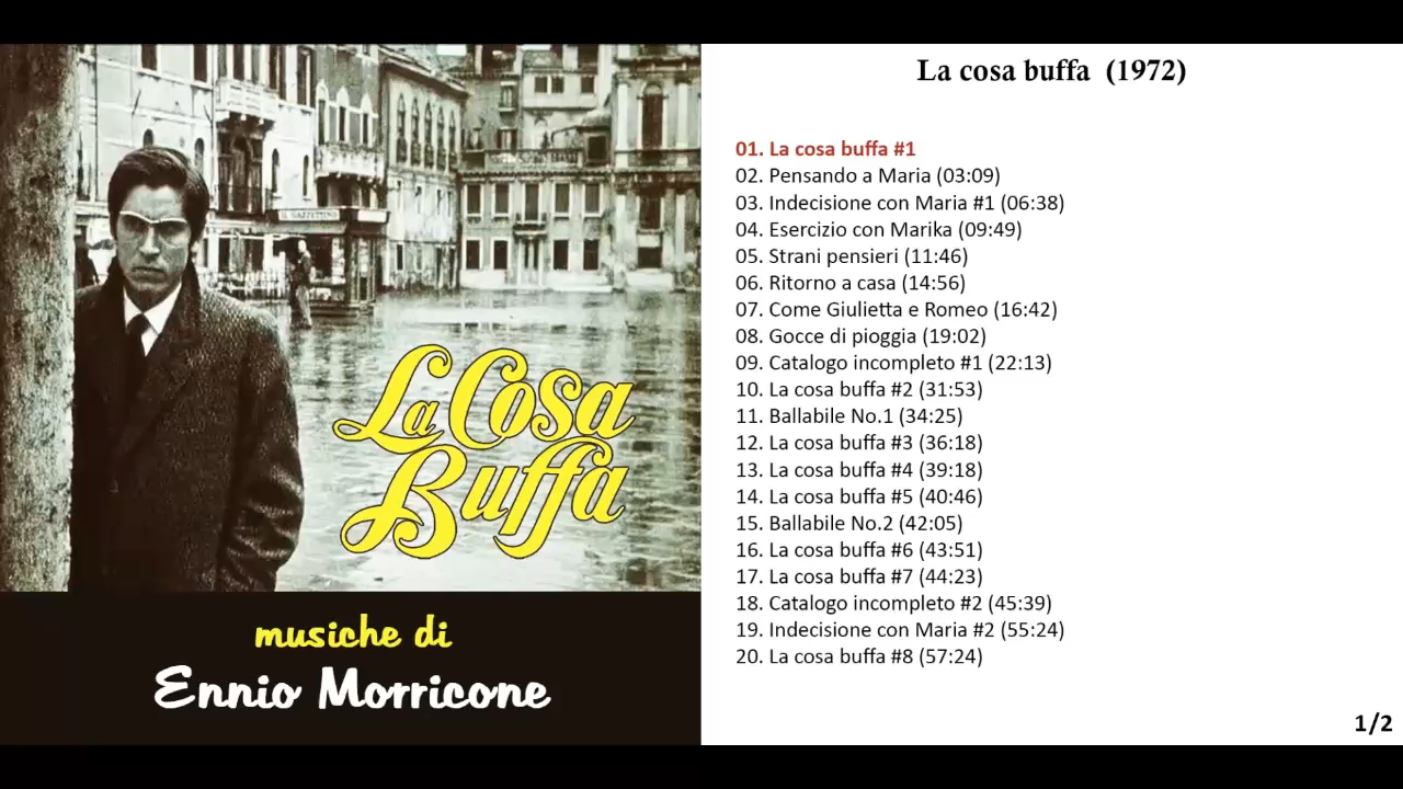 La cosa buffa (1972), ennio morricone, filmzene, la cosa buffa - Videa