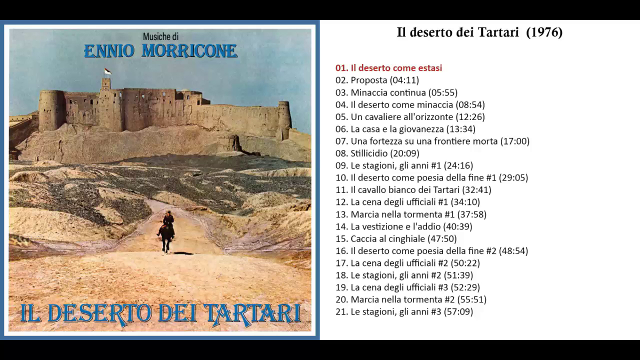 Il deserto dei Tartari (1976), ennio morricone, filmzene, il deserto ...