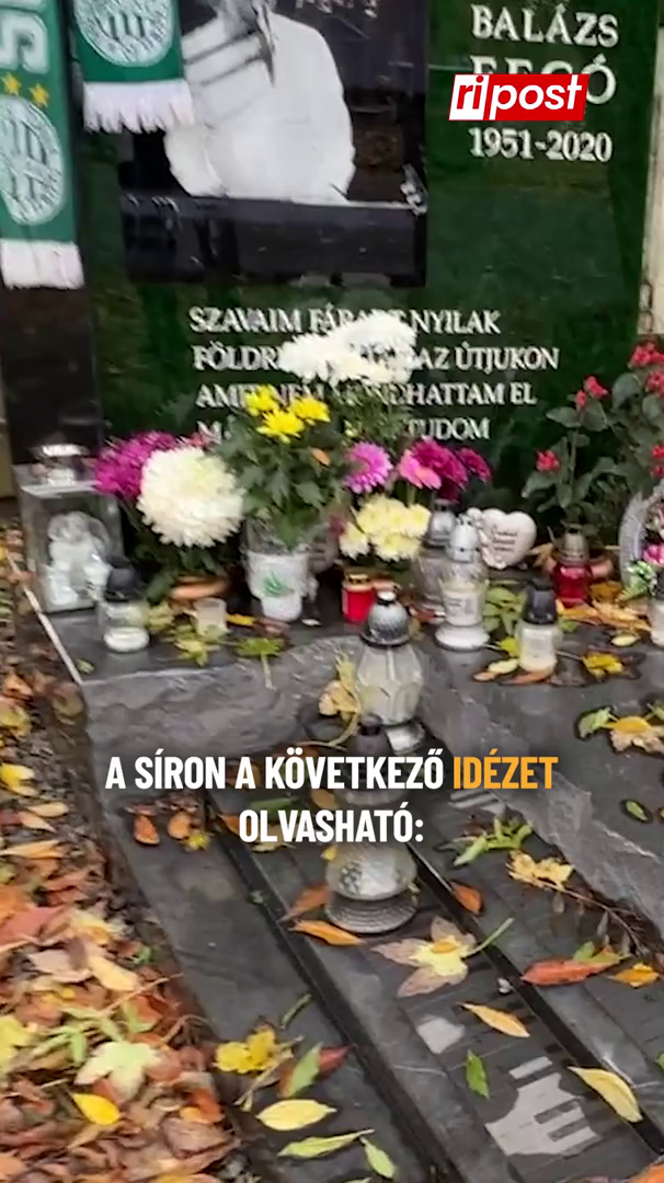 Mai napig zarándokhely Balázs Fecó, balázs fecó, emlék, halottak napja ...